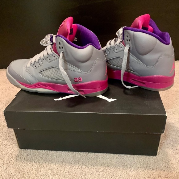 Jordan | Shoes | Air Jordan Retro V Greyraspberryelec Violet Gs | Poshmark